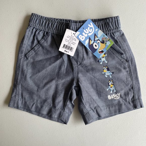 Bottoms | Size 1 Bluey Short For Boys With 3 Bluey Images | Poshmark